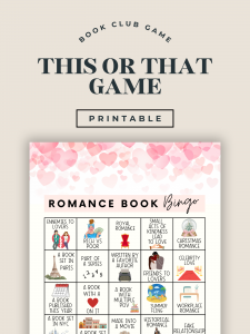 Printable Book Club Games For Your Next Meeting