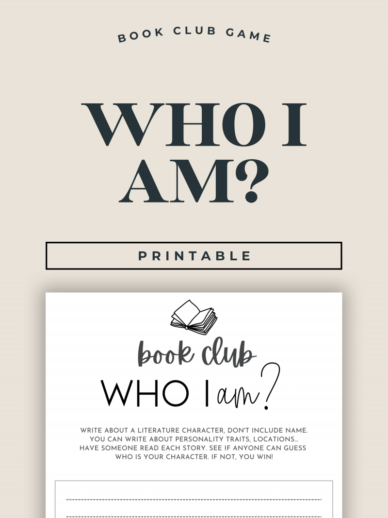 Printable Book Club Games For Your Next Meeting