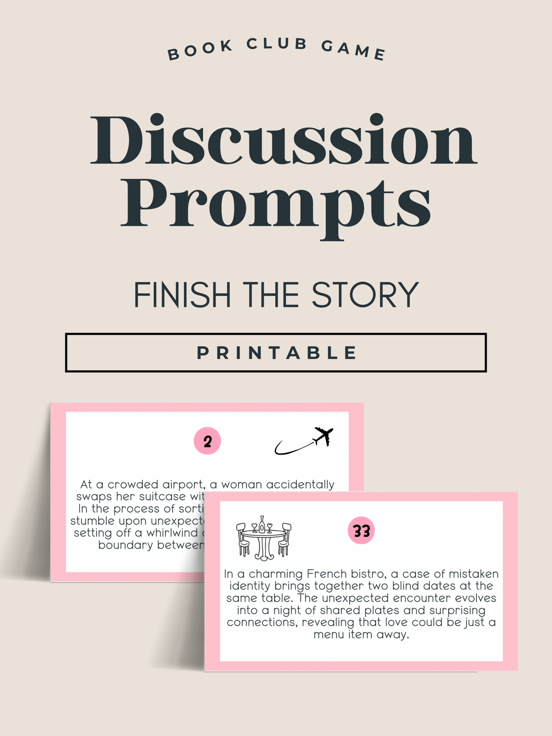 Printable Book Club Games For Your Next Meeting