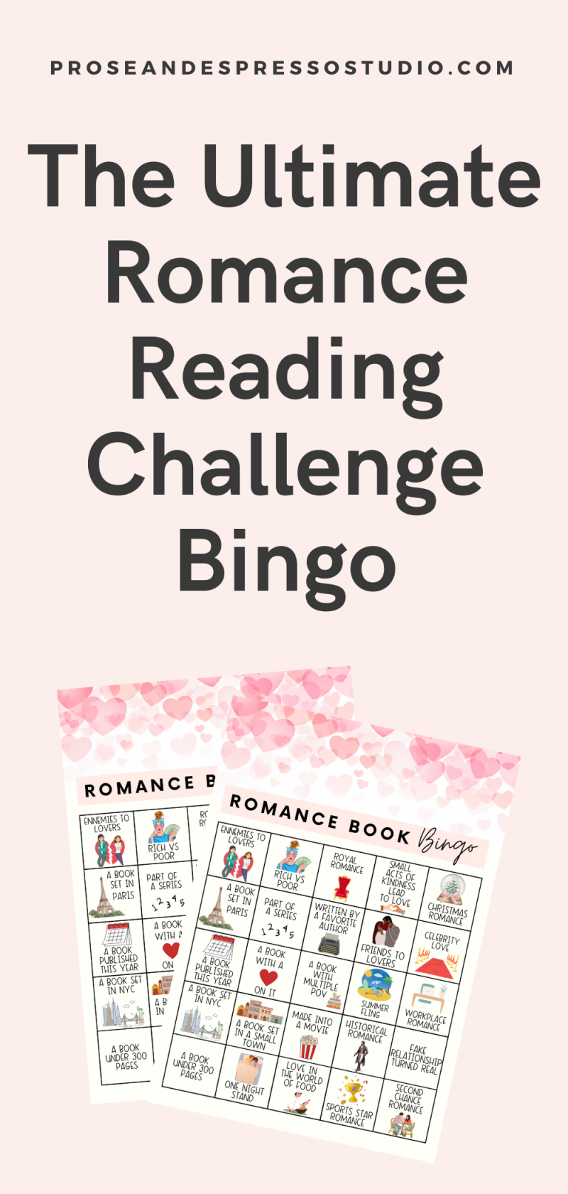 The Ultimate Romance Reading Challenge Bingo