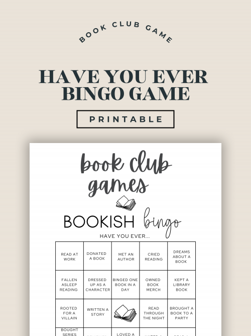 Printable Book Club Games For Your Next Meeting